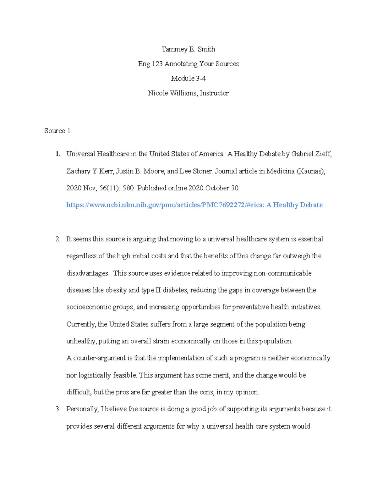 Eng 123 Annotating Sources - Tammey E. Smith Eng 123 Annotating Your ...