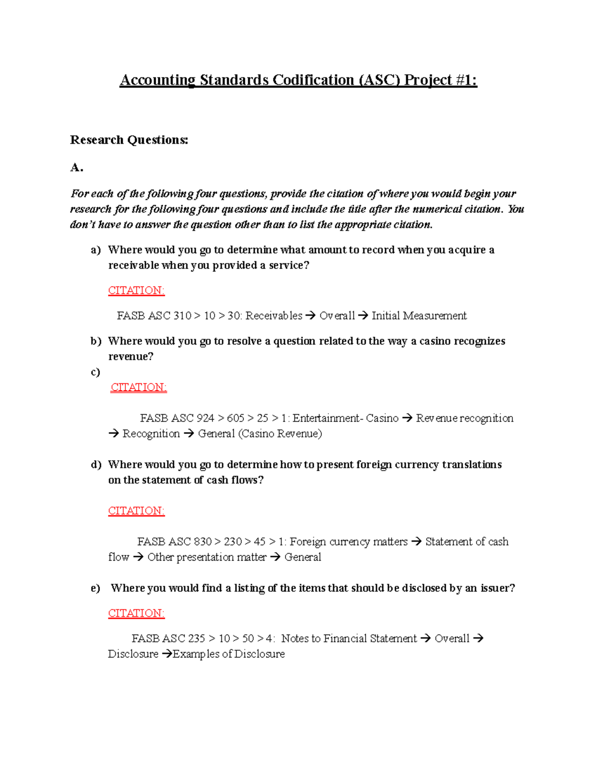 4. ASC Project 1 - Very helpful. - Accounting Standards Codification ...