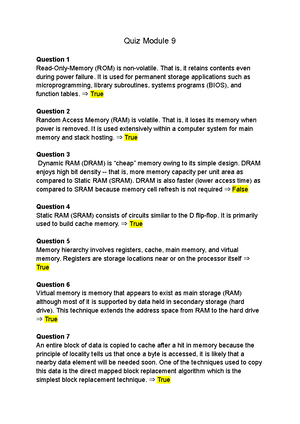 Comp organization - this is a exam review sheet for exam 2 - COSC 2150 - Studocu