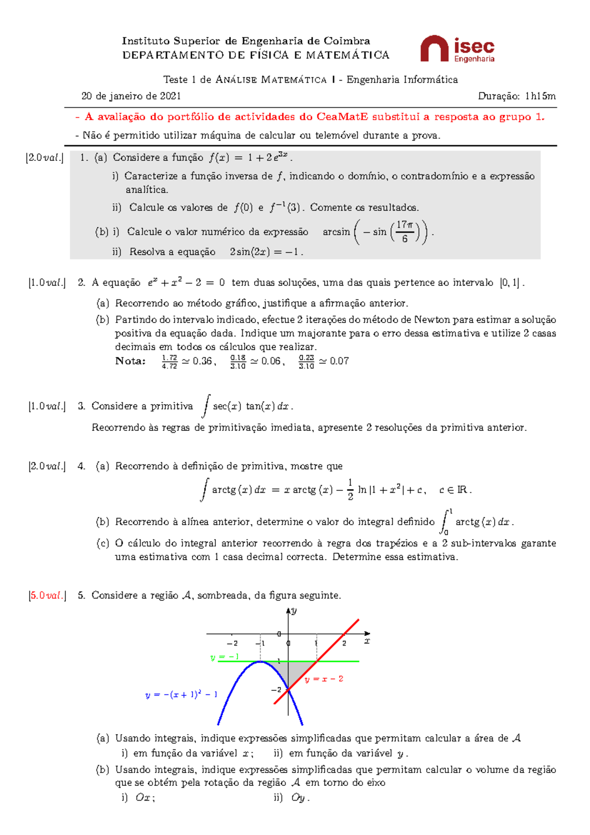 Freq1 AMI Inf 2021-01-20 com-resolucao - Instituto Superior de ...