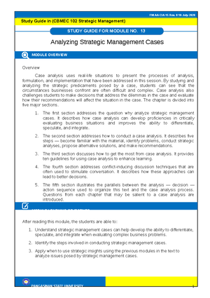 Module-5-BMEC-2-Simplified - Module 5: Strategic Management (Strategy ...