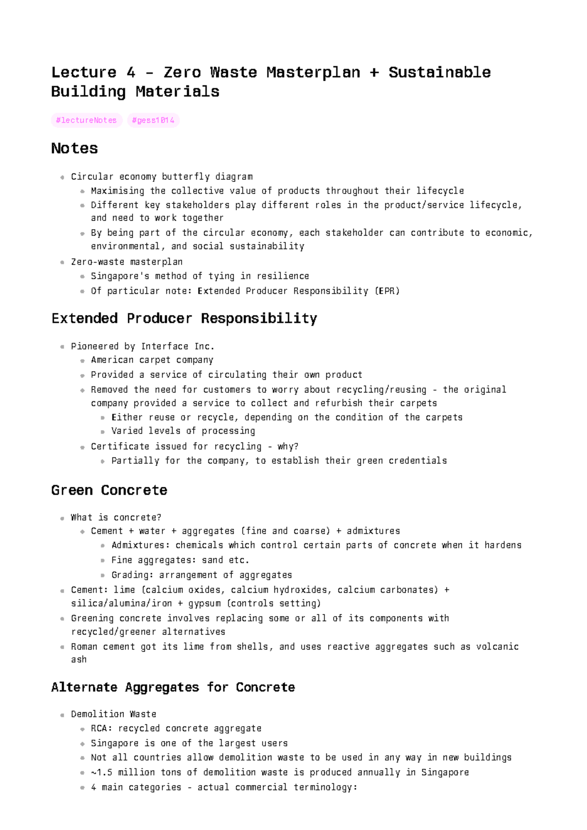 Lecture 4 - Zero Waste Masterplan + Sustainable Building Materials ...