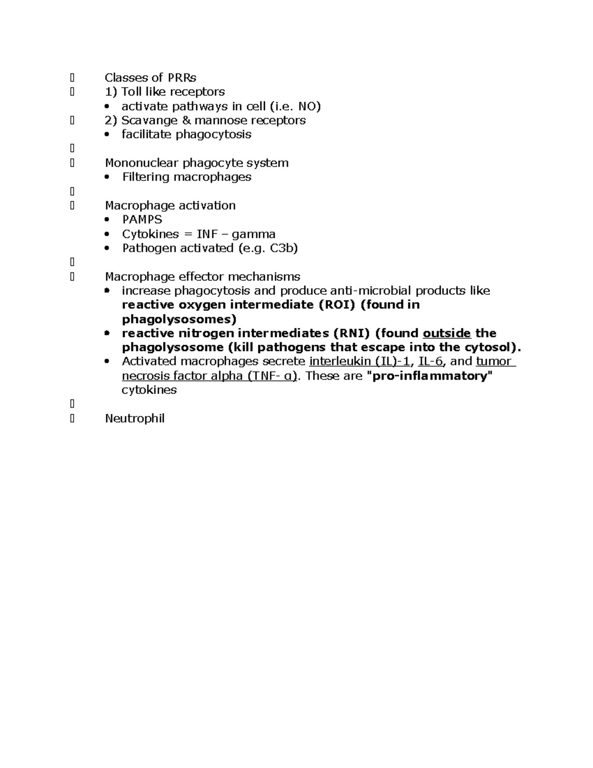 Summary of immunology notes; fundamentals in understanding the body’s ...