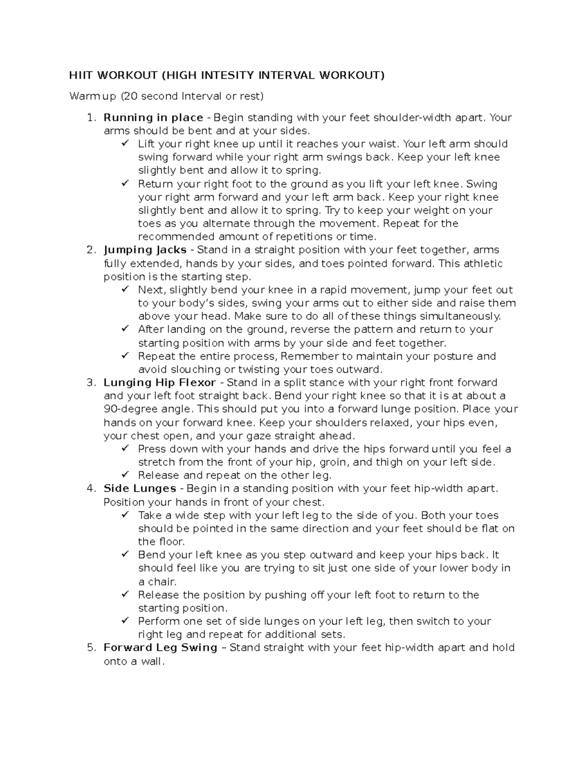 Path Fit 2 HIIT Workout - This material will provide knowledge to the ...