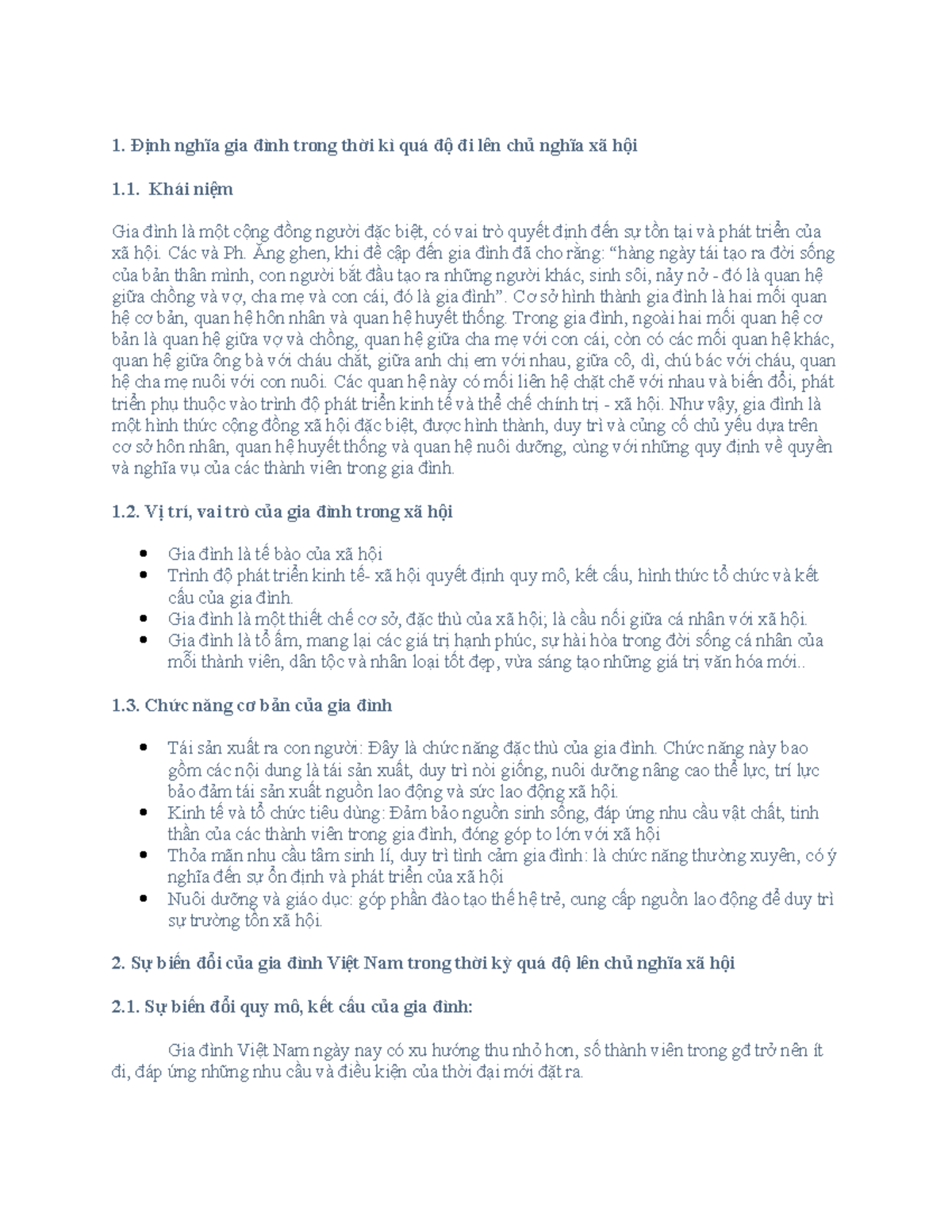 Phần I - Group 10 - bài kết thúc học phần môn cnkh - Định nghĩa gia ...