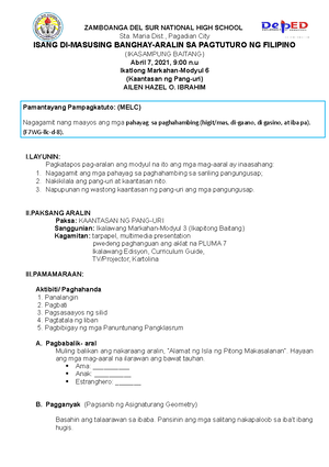Lesson PLAN FOR Position Paper - LESSON PLAN IN POSITION PAPER Teacher ...