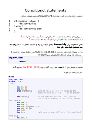 Review of assembly - Assembly Language - Studocu
