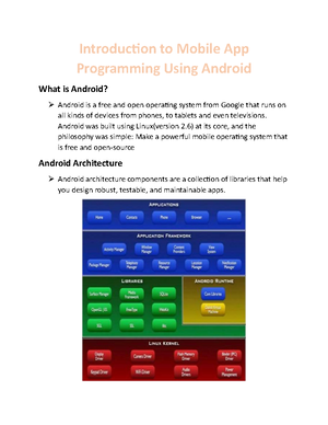 Activity, Intents AND Bundles 4 - INTRODUCTION ON ACTIVITY, INTENTS AND BUNDLES Application ...
