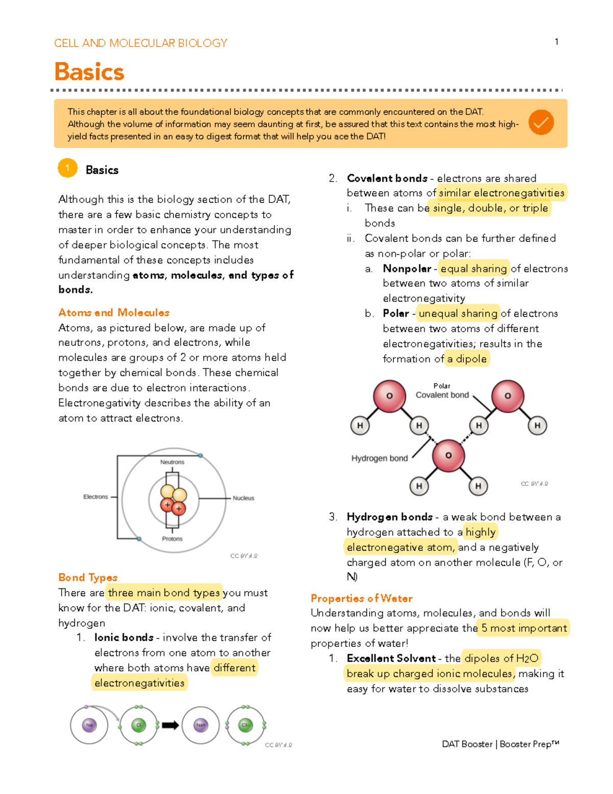 Feralis-Booster Chapter 1 - Cell & Molecular Biology - Basics This chapter is all about the ...
