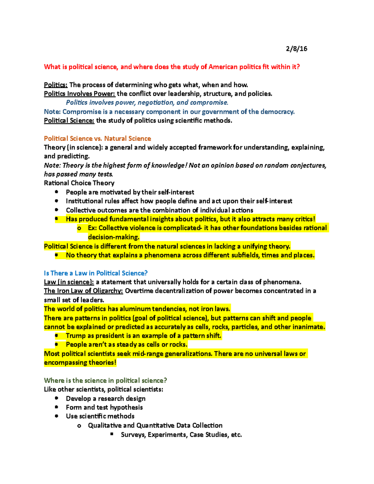 POSC150 Notes For Posc 150 An Introduction To Political Science 2 posc150-notes-for-posc-150-an-introduction-to-political-science-2
