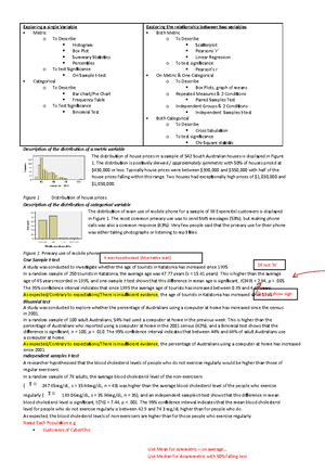 Cheat sheet - Single Factor ANOVA What: Extension of the independent ...