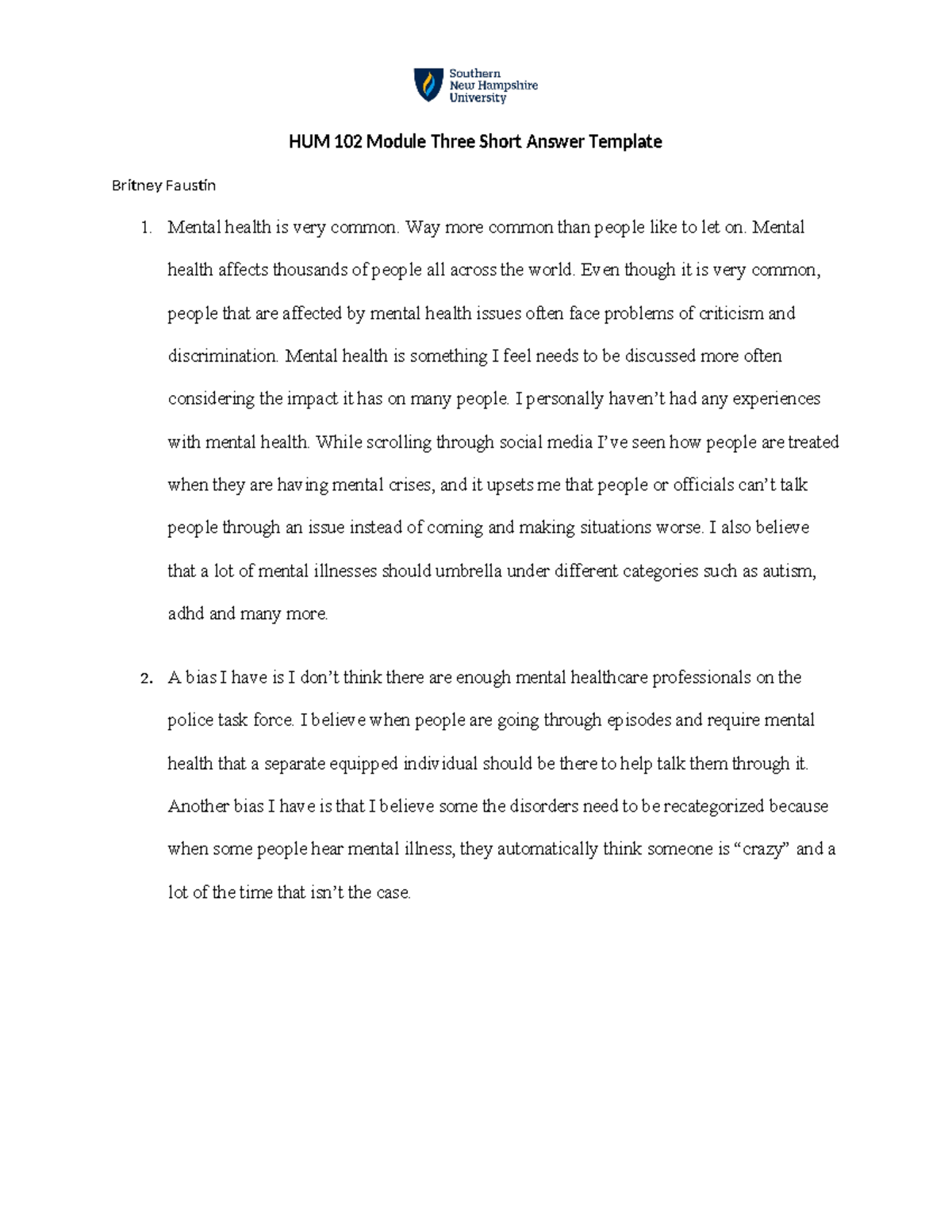 HUM 102 Module Three Short Answer Template - HUM 102 Module Three Short ...