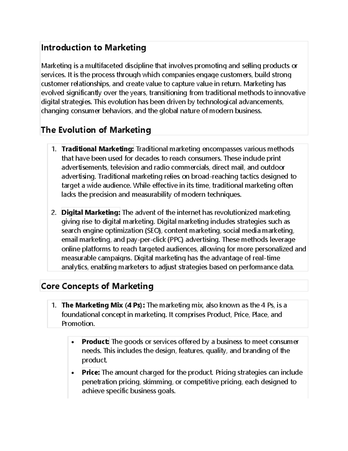 Marketing 11 - Sam Yagan - Introduction to Marketing Marketing is a ...