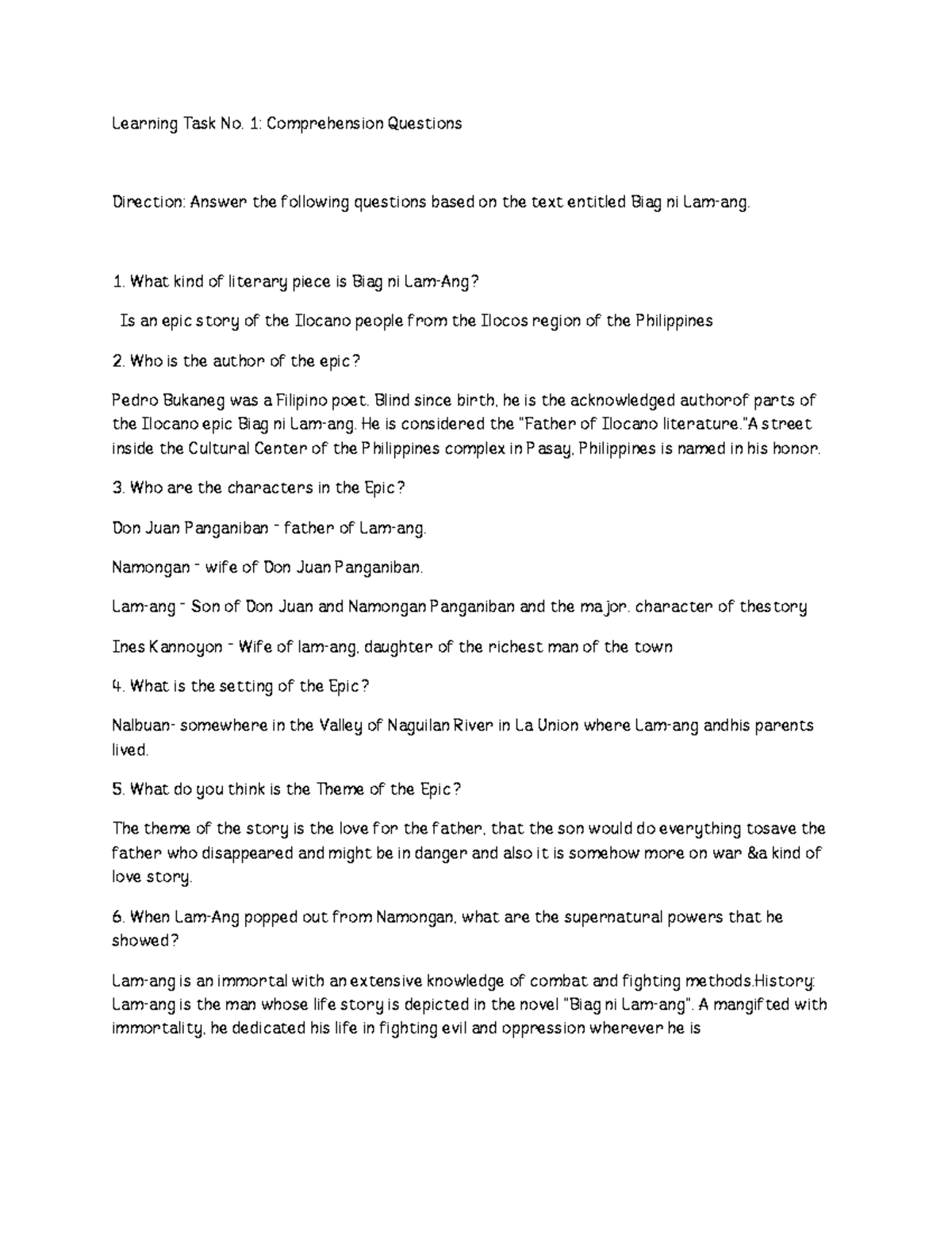 Activity 4-LITE01 - Idk what to say - Learning Task No. 1 ...