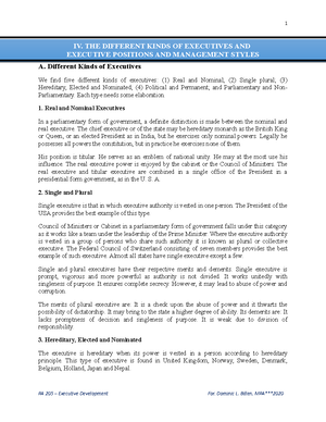 5 PA 205 Executive Development Programme IM - A. Office Executives 20 ...