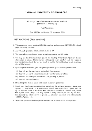 0. Overview - CS2030 S Programming Methodology II - Unit 0. Overview ...
