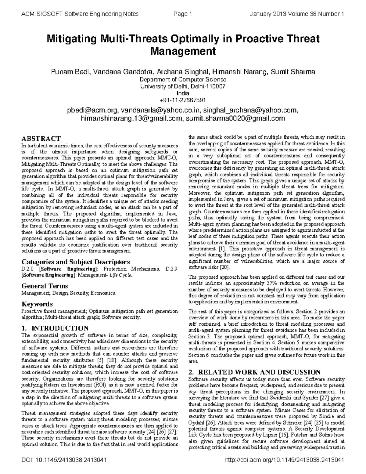 Mitigating multi threats optimally in pr - Mitigating Multi-Threats Optimally in Proactive ...