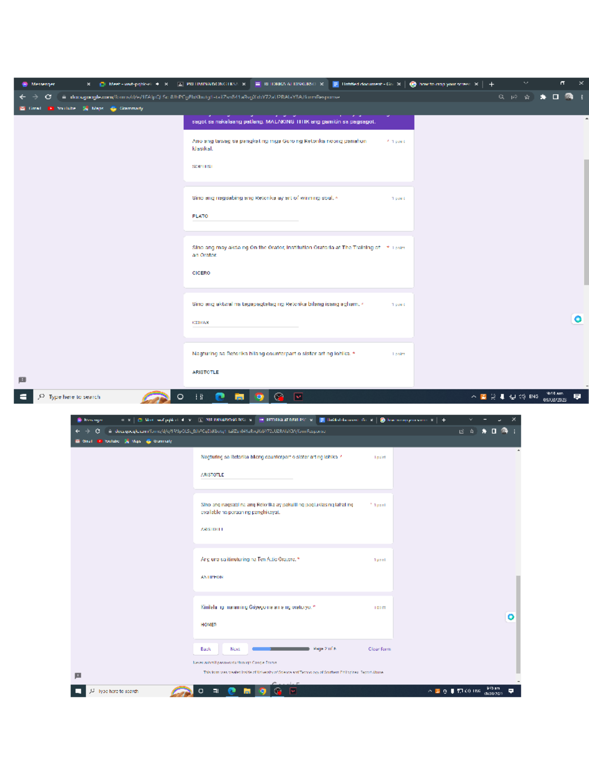 Retorika QUIZ 1 - ASDASD - Master of Arts in Education - Studocu