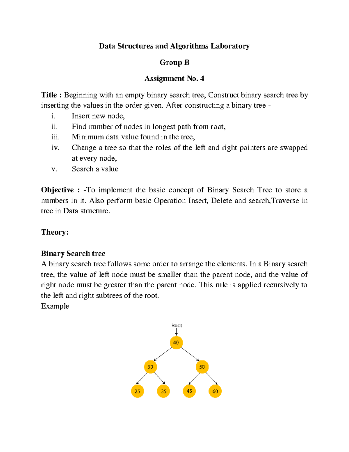 Group B Assignment 4 Writeup Data Structures And Algorithms 5051