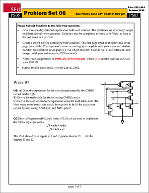 Lab 1 an introduction to Quartus II IDE - ENSC Lab 1 an introduction to Quartus II IDE Part 1 ...