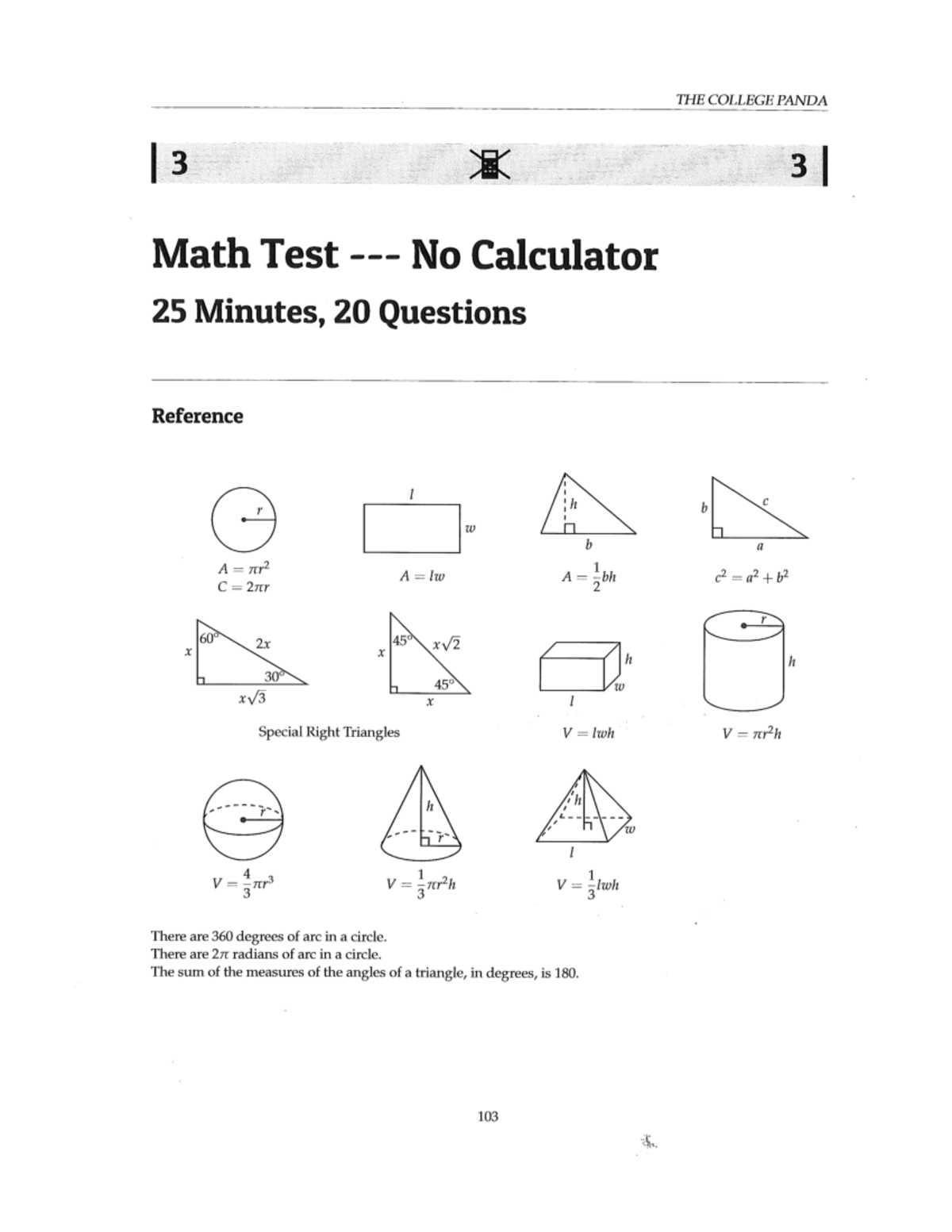 Panda math pt 7 - Practice Test - QTM 101 - Studocu