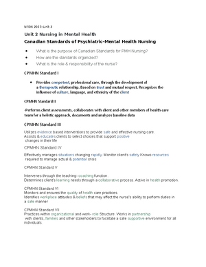 NFDN 2007 SLOs - NFDn 2007 Slos - UNIT 1: FOUNDATIONS OF MENTAL HEALTH ...