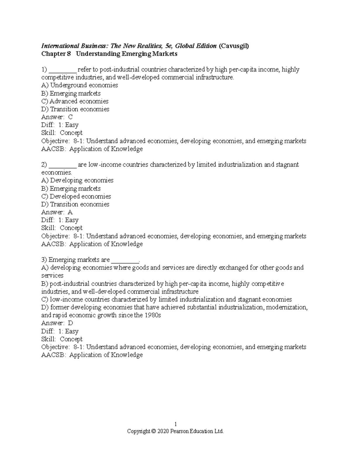 Chapter 8 - MGT 440 - International Business: The New Realities, 5e ...