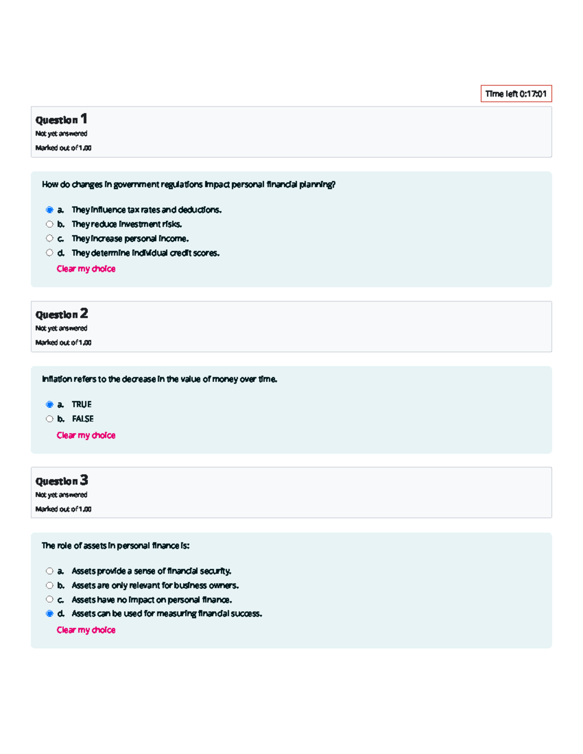 Graded Quiz Unit 3 Home personal finance - Question 1 Not yet answered ...