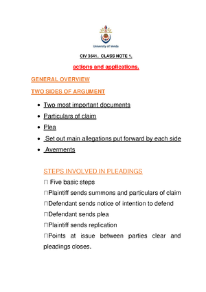 Pre-trial conference - in the High Court. In terms of High Court rule ...