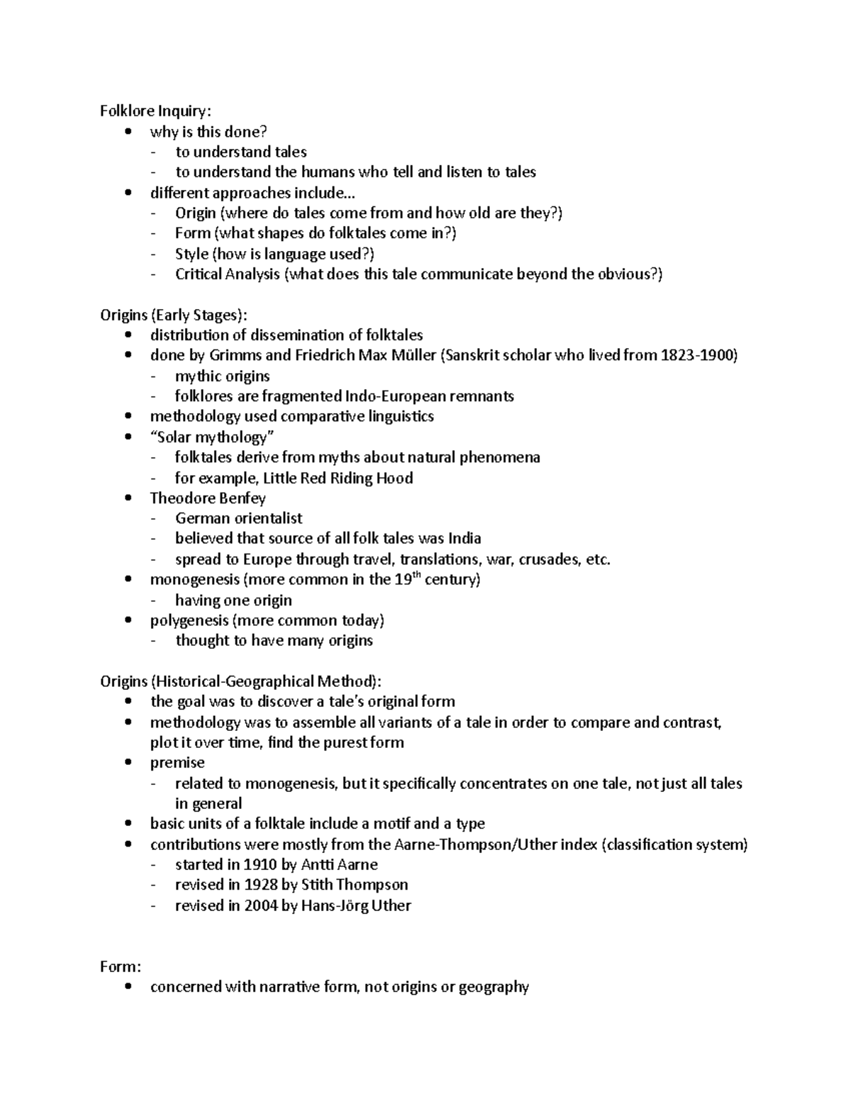 Methods of Folklore Inquiry - Folklore Inquiry: why is this done? - to ...