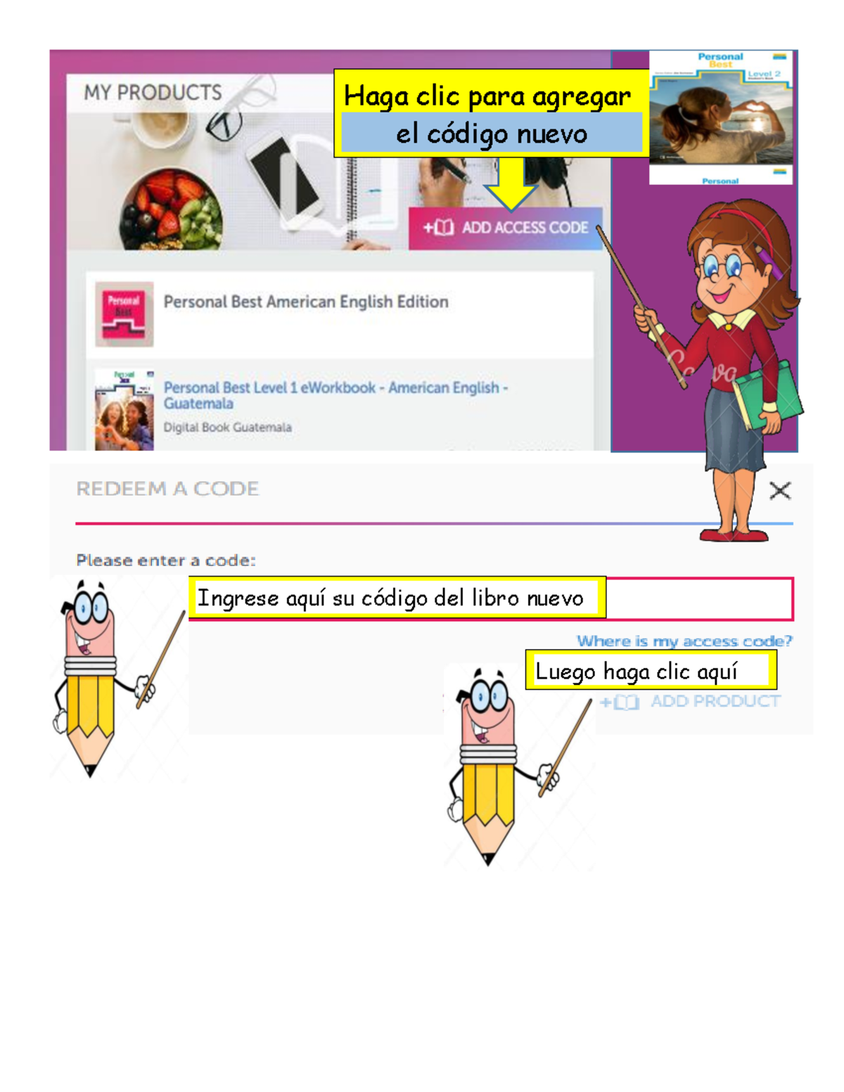 Agregar EL Codigo DEL Libro Nuevo - lengua extranguera - Haga clic para ...