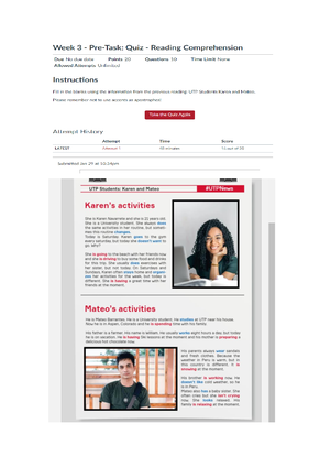 (AC-S09) Week 09 Pre Task Quiz Weekly quiz - ingles IV - Studocu