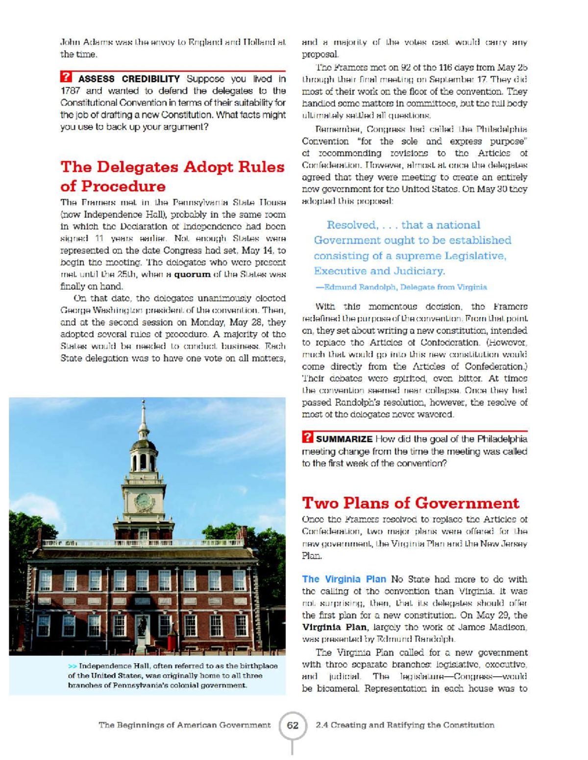 Constitutional Convetion Reading - Studocu