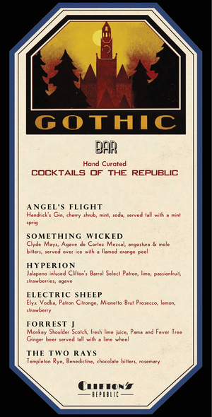 Cliftons Republic Gothic Bar Menu 1 - Hand Curated cocktails of the ...
