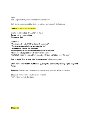 The Erratics Study Notes - The Erratics Study Notes Character ...