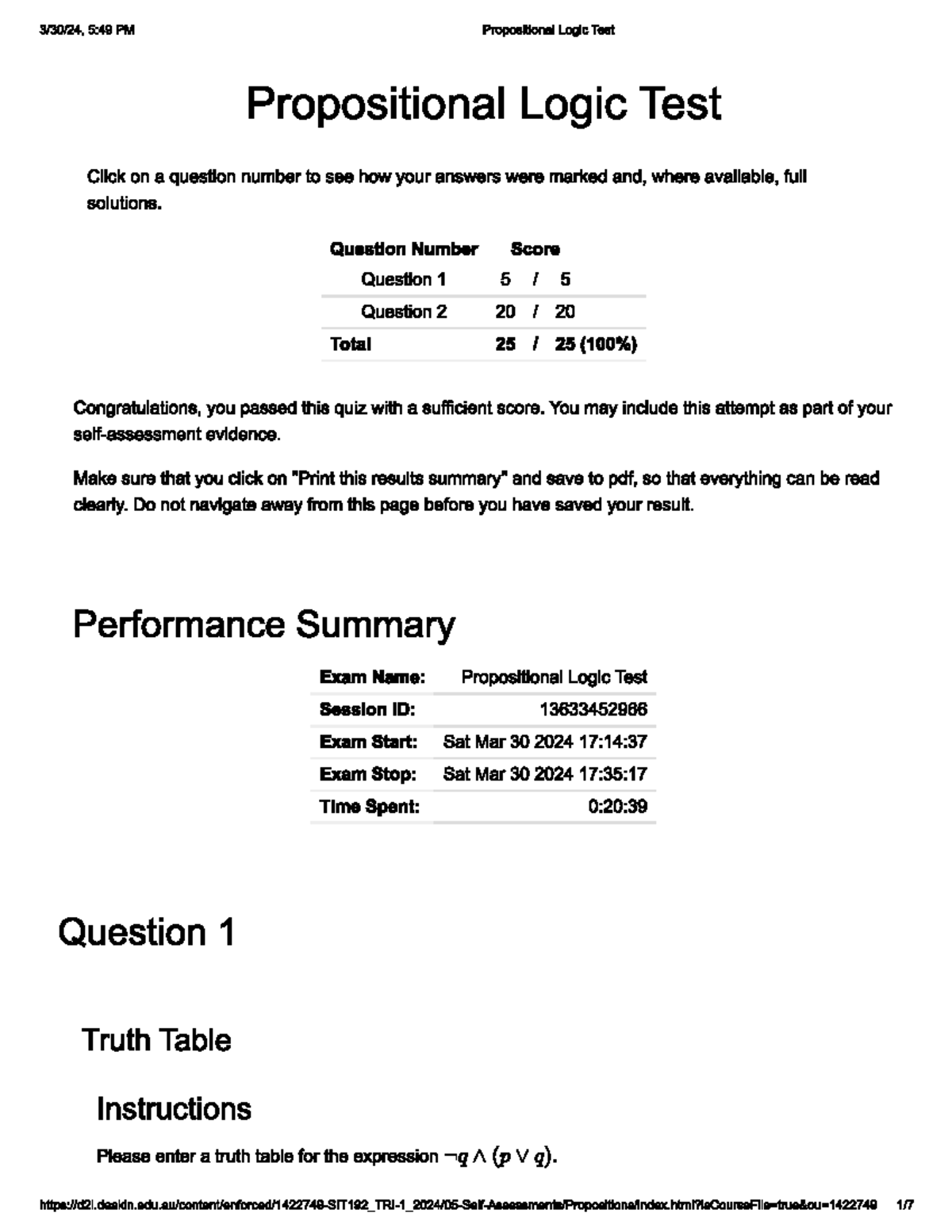 Discrete assignment - Extensive - 5:49 PM Propositional Logic Test ...