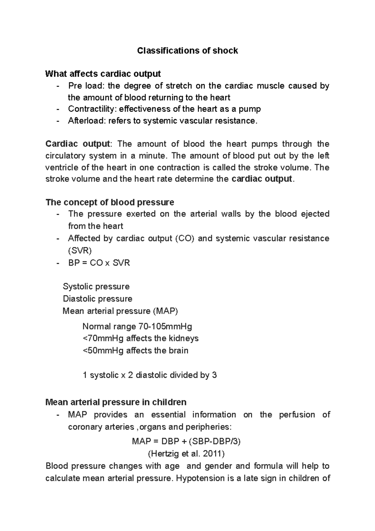 Classifications of shock - Cardiac output : The amount of blood the ...