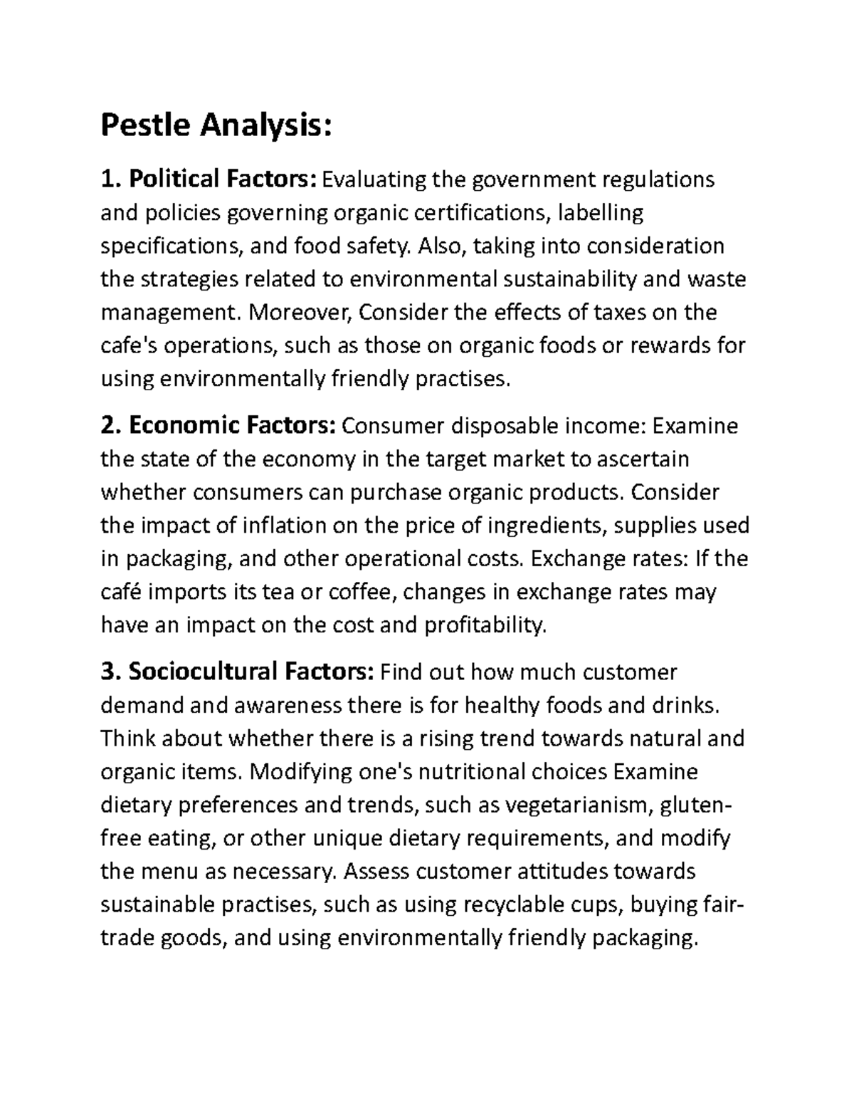 Pestle Analysis - Political Factors: Evaluating the government ...