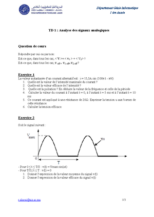 TD Architecture Exercice corrigé 100% 20/20 - École Supérieure de ...