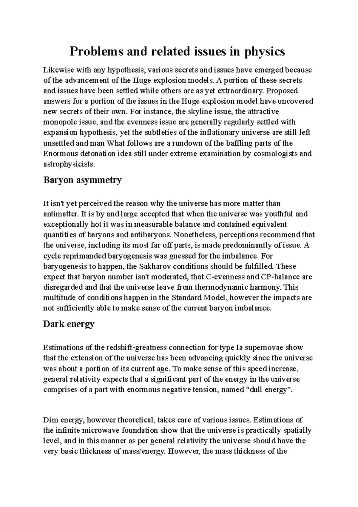 Problems and related issues in physics - Problems and related issues in ...