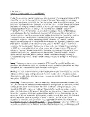 Case Brief Ryan v. Friesenhahn Case Brief - Citation: Ryan v ...