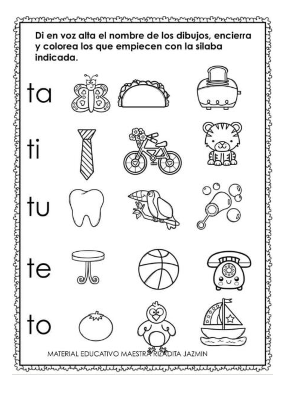 Fonema T - Taller de escritura e interpretación de textos - Studocu