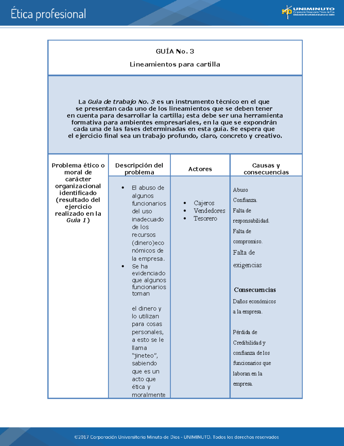 Uni7 act8 gui 3 lin par car - GUÍA No. 3 Lineamientos para cartilla La ...