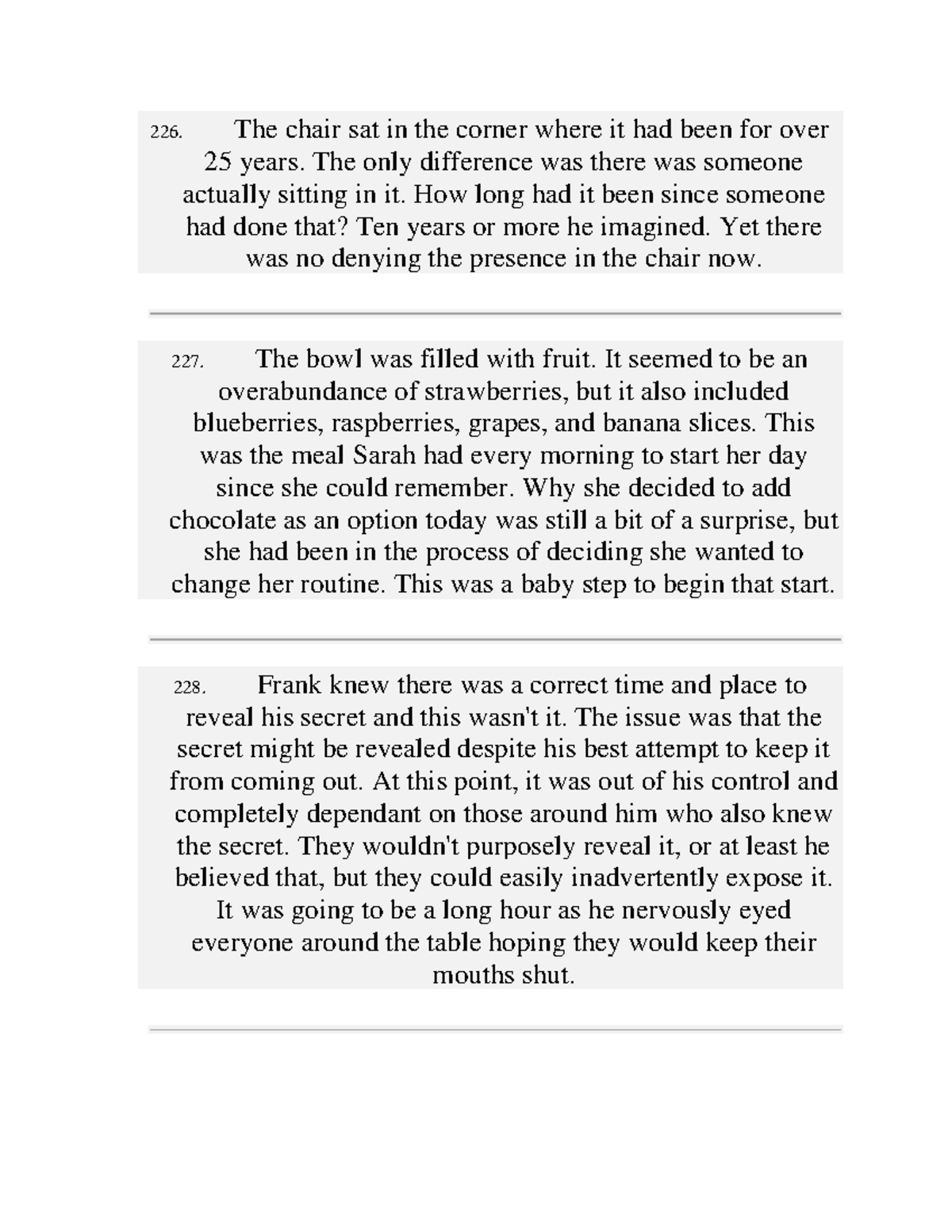 A Paradoxx for Display-67 - 226. The chair sat in the corner where it ...