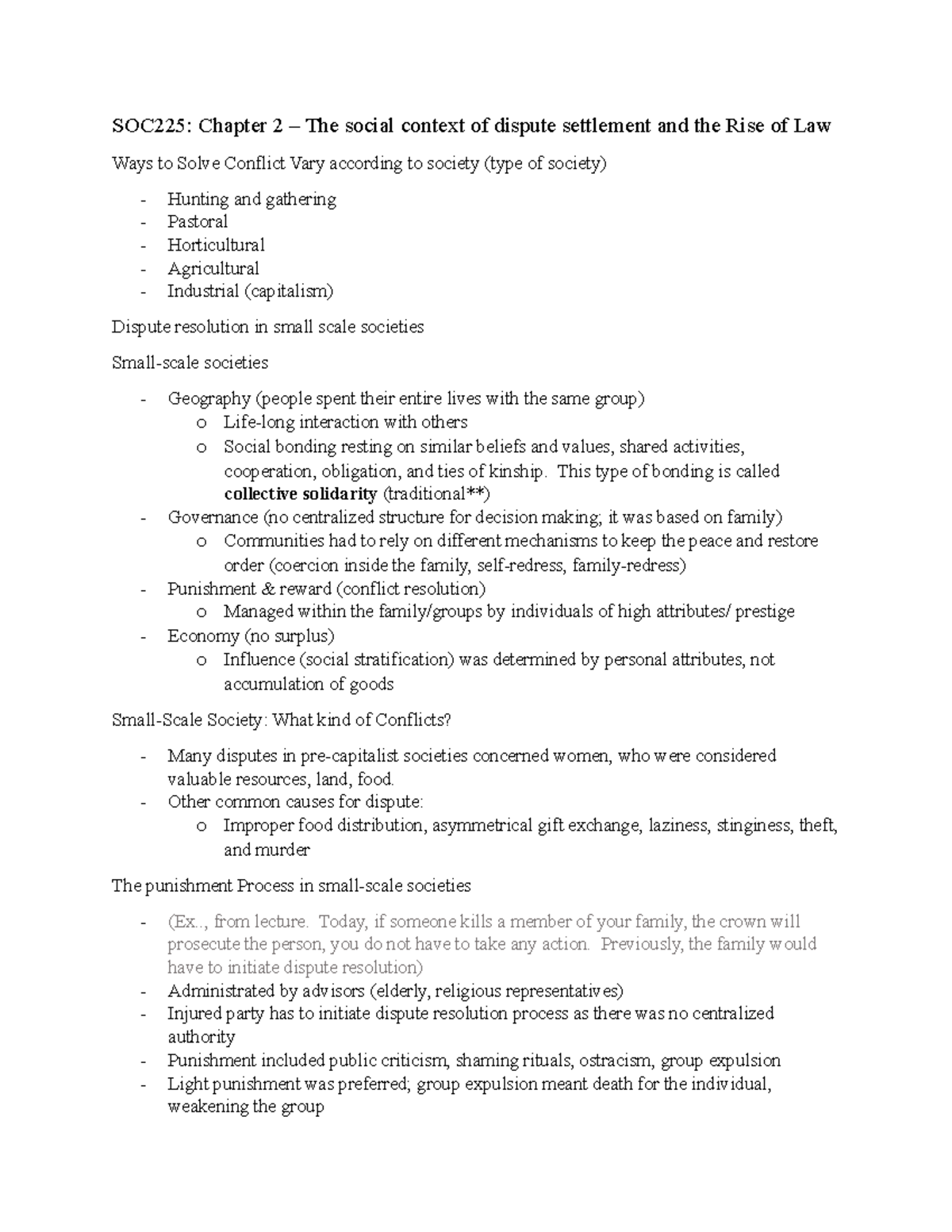 Chaper 2 - Chapter and Lecture Notes - SOC225: Chapter 2 – The social ...