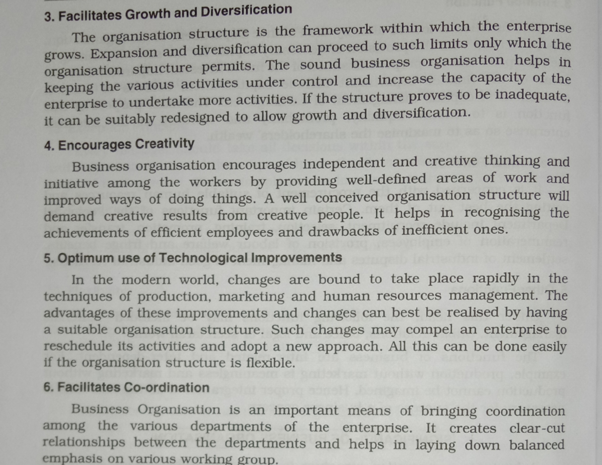 Significance of business organisation - Bachelor of Commerce - Studocu