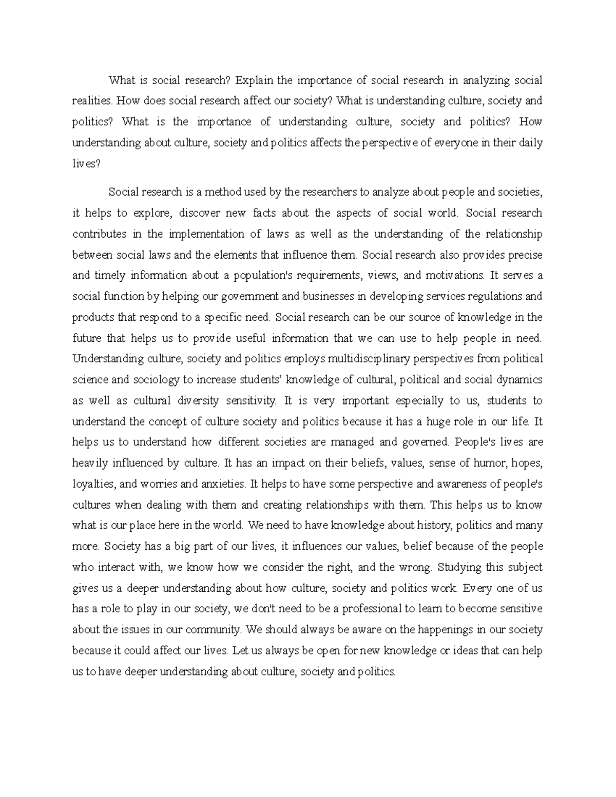 Social Research - What is social research? Explain the importance of ...