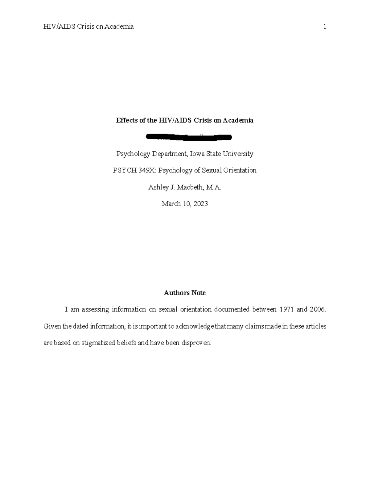 [EXAMPLE] Final Project Proposal - The Effects of HIV Activism ...