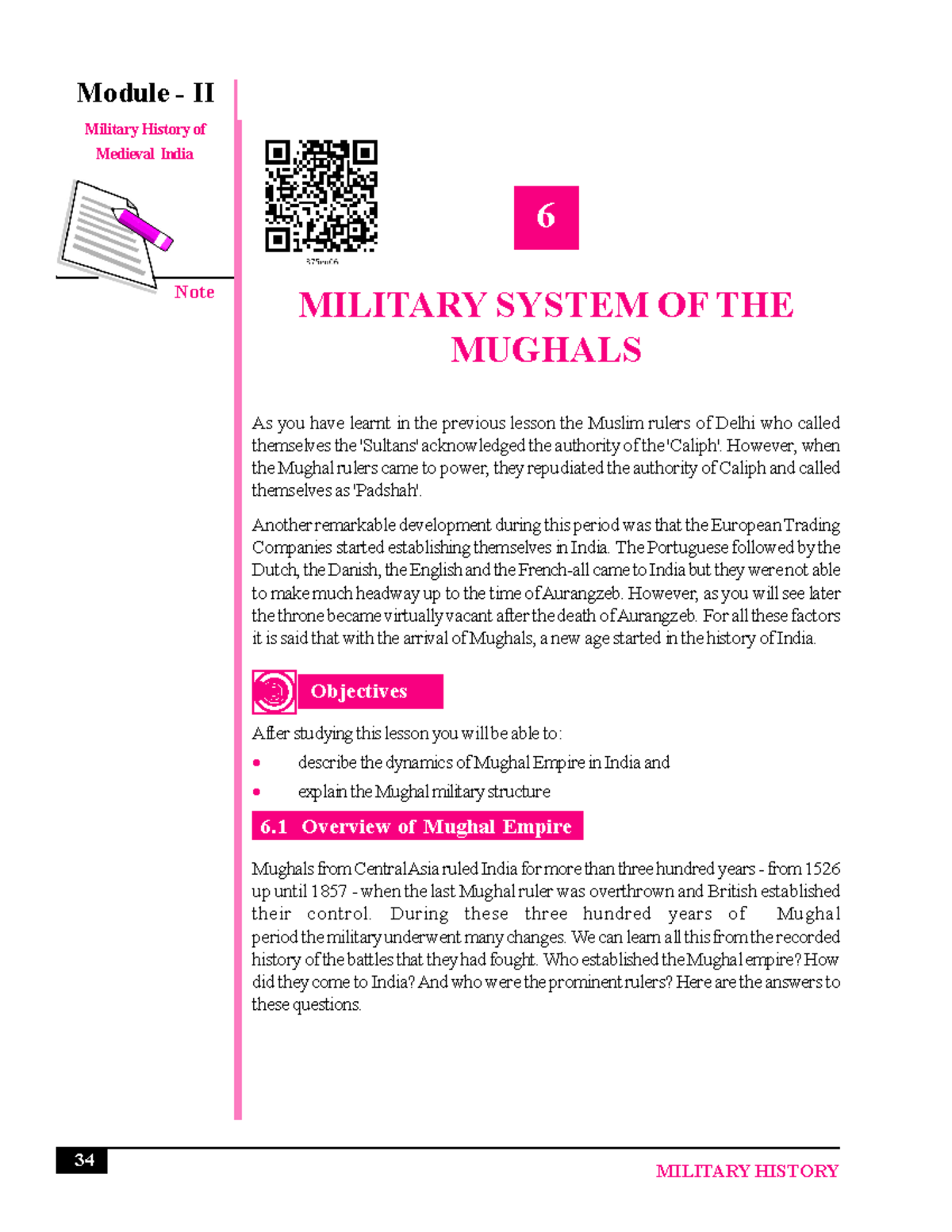 Mughals military tactics and arrangements - BA (Hons.) History - Delhi ...