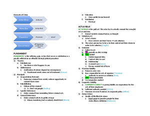 Criminal law charts - Murder and Homicide - Elements Chart and Outline ...